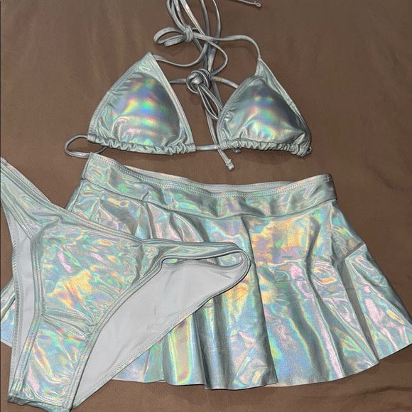 rave | Other | Holographic Rave Skirt Set | Poshmark